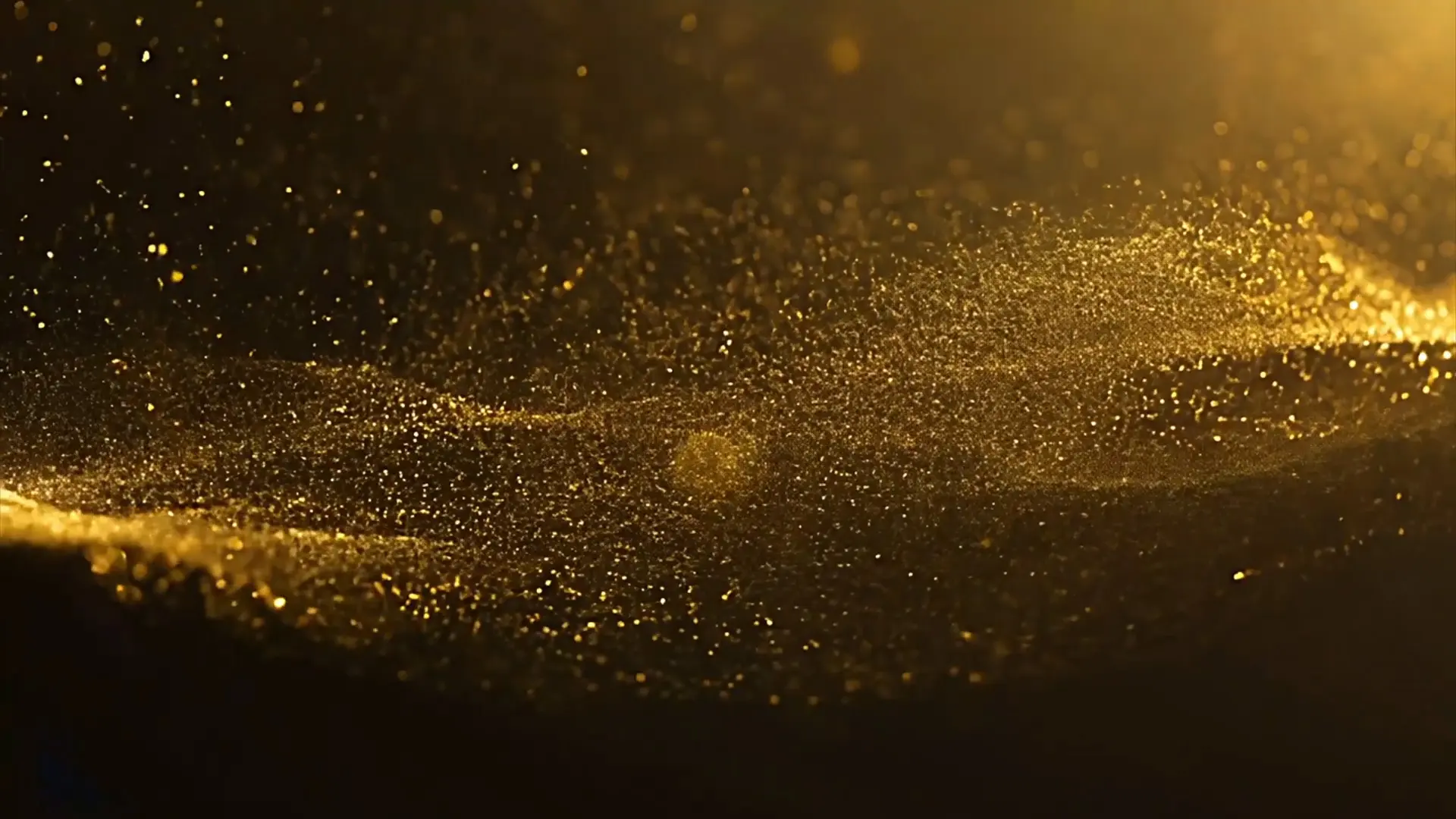 Luxurious Gold Particles Flow Overlay For Event Video Animations | Videos